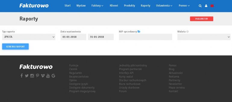 Plik JPK FA - Pomoc - Fakturowo.pl